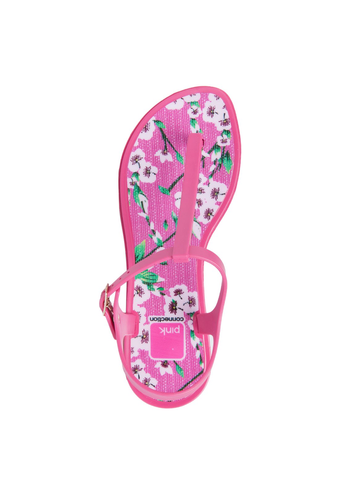 Rasteira Pink Connection Flowers Rosa - Compre Agora | Dafiti Brasil