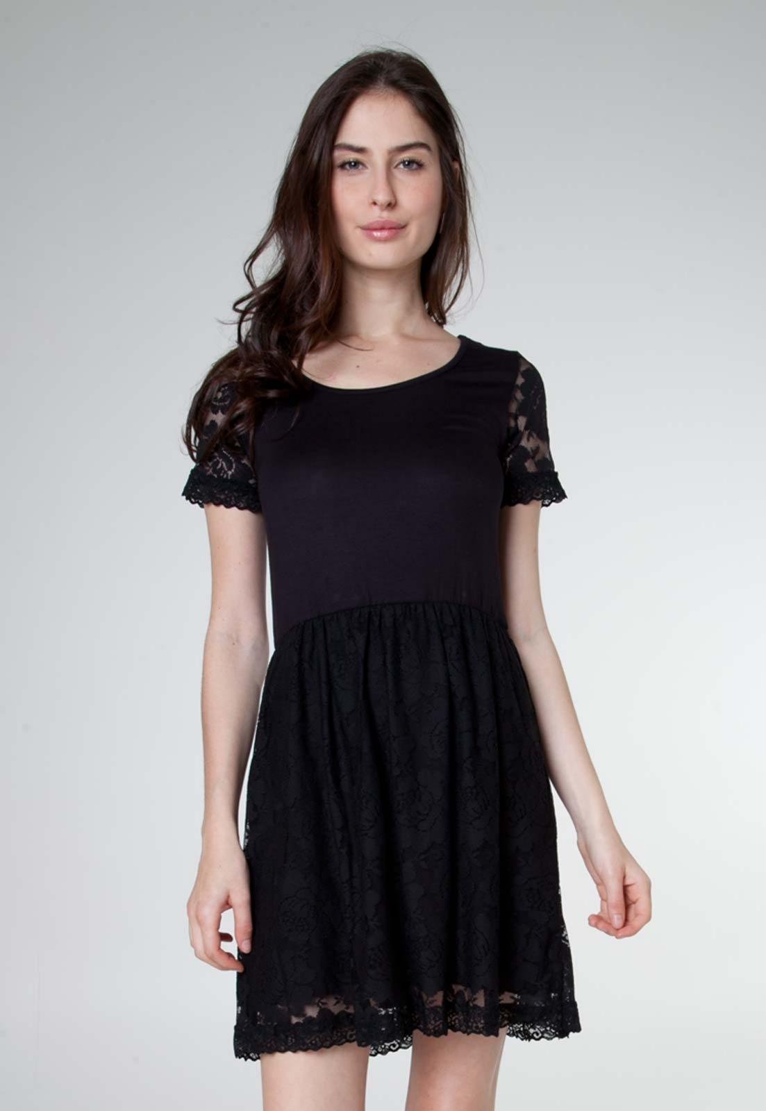 Vestido Pink Connection Roma Preto - Compre Agora | Dafiti Brasil