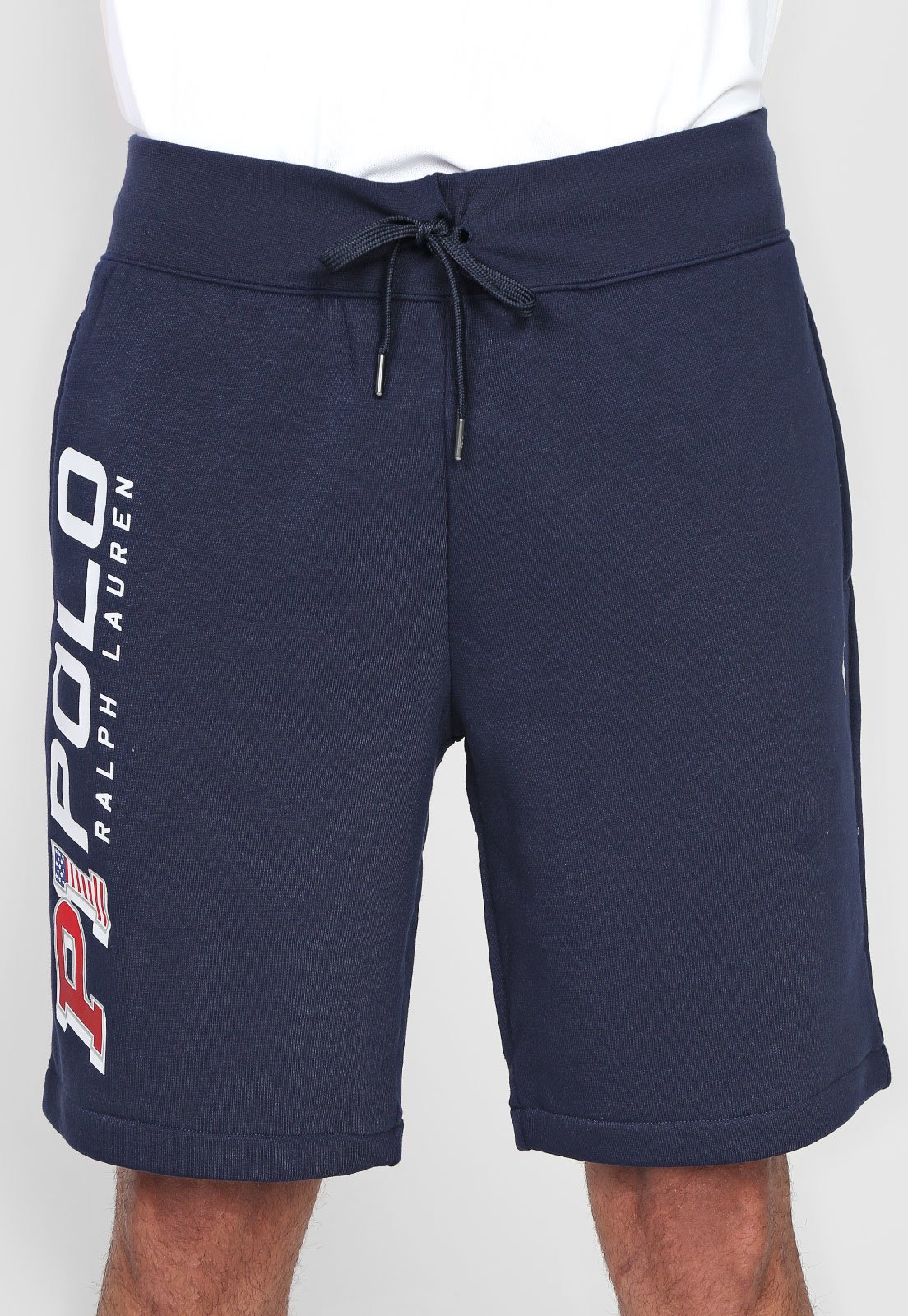 Bermuda de Moletom Polo Ralph Lauren Reta Azul - Compre Agora | Dafiti ...