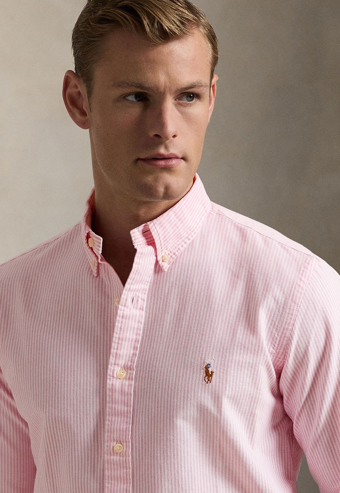 Camisa Polo Ralph Lauren Reta Listrada Rosa - Compre Agora | Dafiti Brasil
