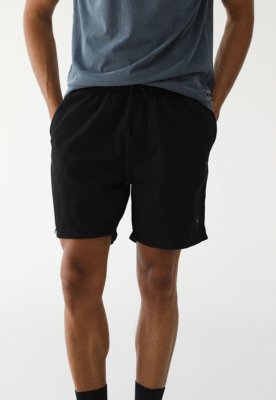 Bermuda RVCA Reta Escape Elastec Preta - Compre Agora | Dafiti Brasil