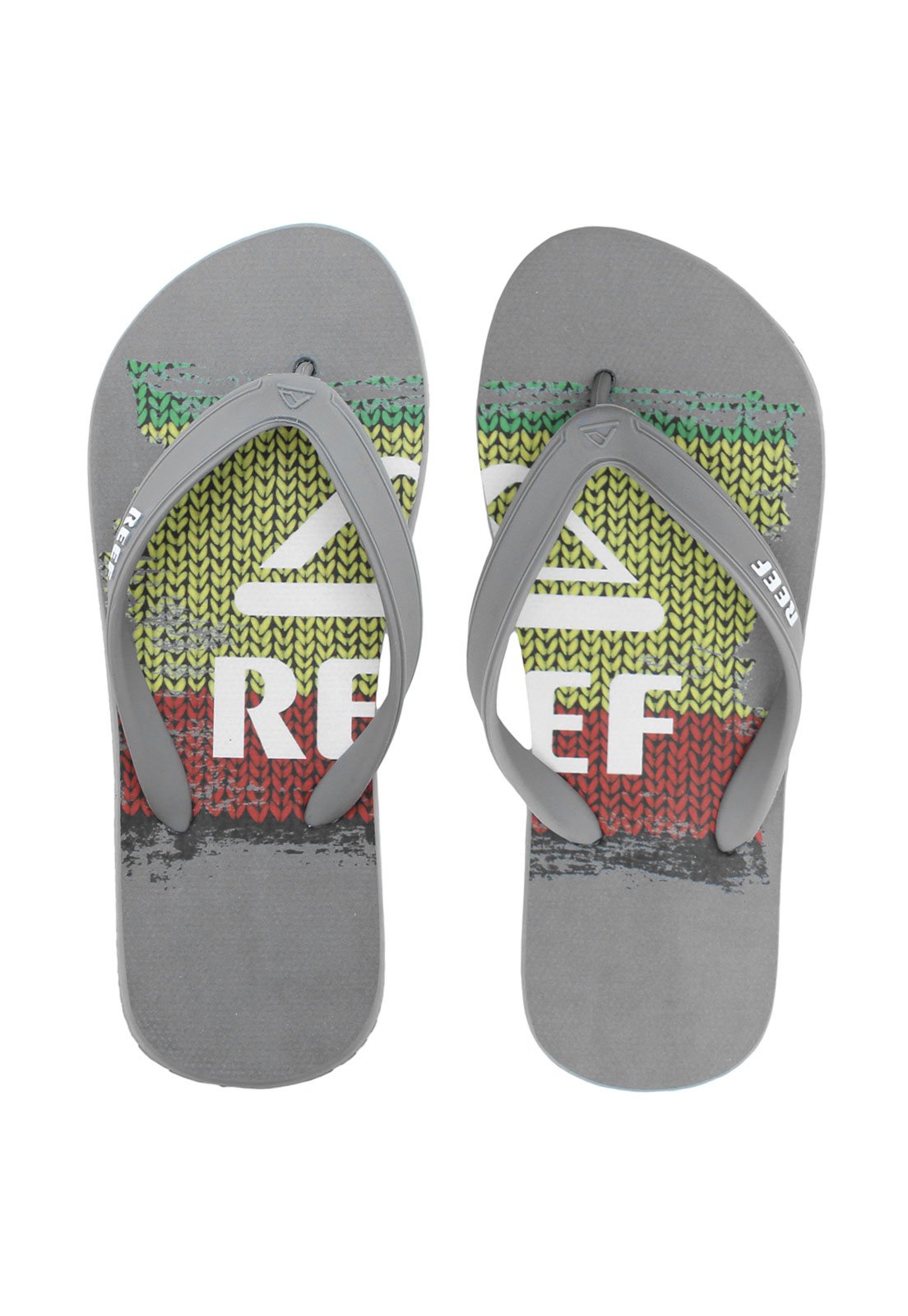 Chinelo Reef Switchfoot Rasta Woven Cinza - Compre Agora | Dafiti Brasil