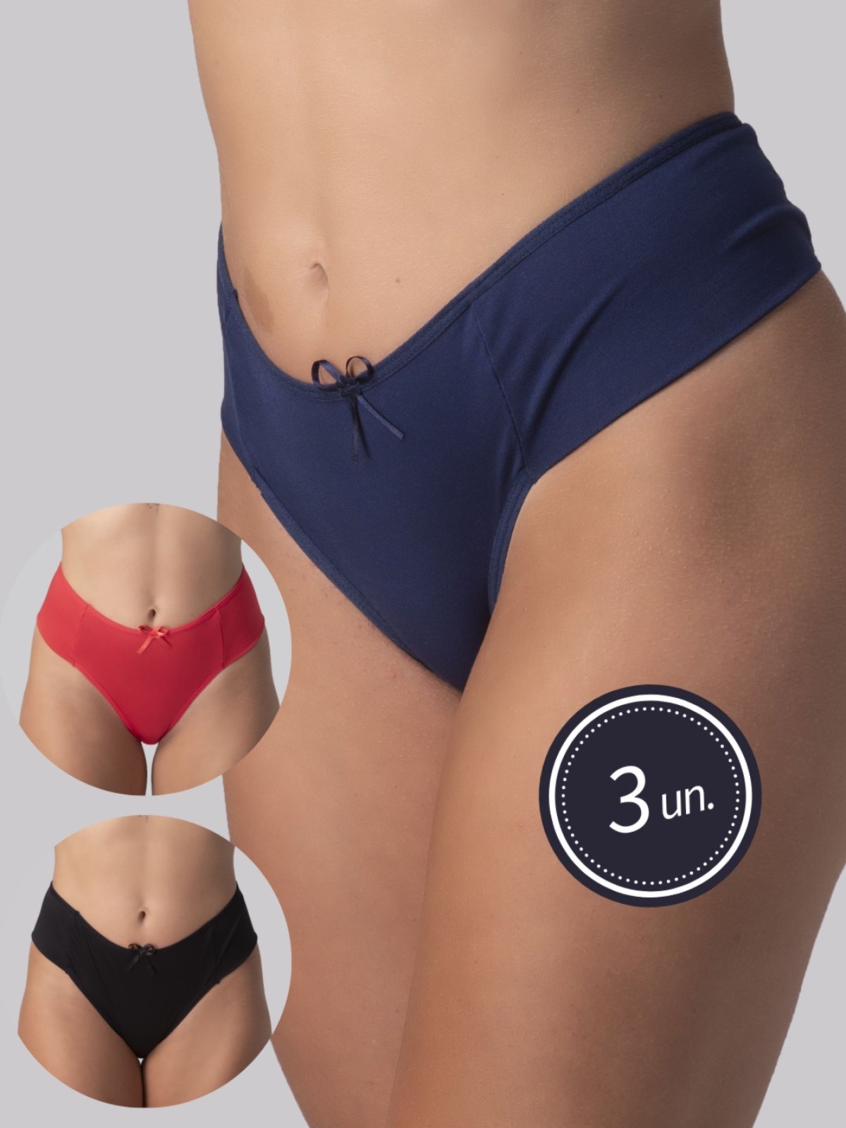 Kit 3 Calcinha Fio Dental Com Persex Neon Tanga Sexy Com Perneira