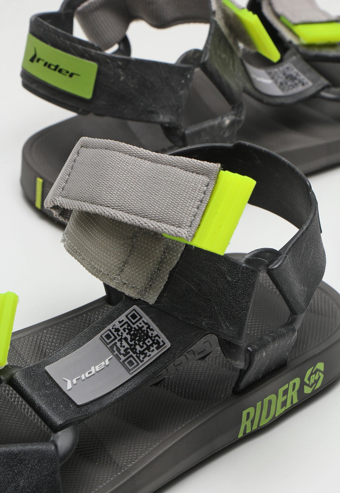 Sandália Rider R4 Papete Ad Cinza/Verde - Compre Agora | Dafiti Brasil