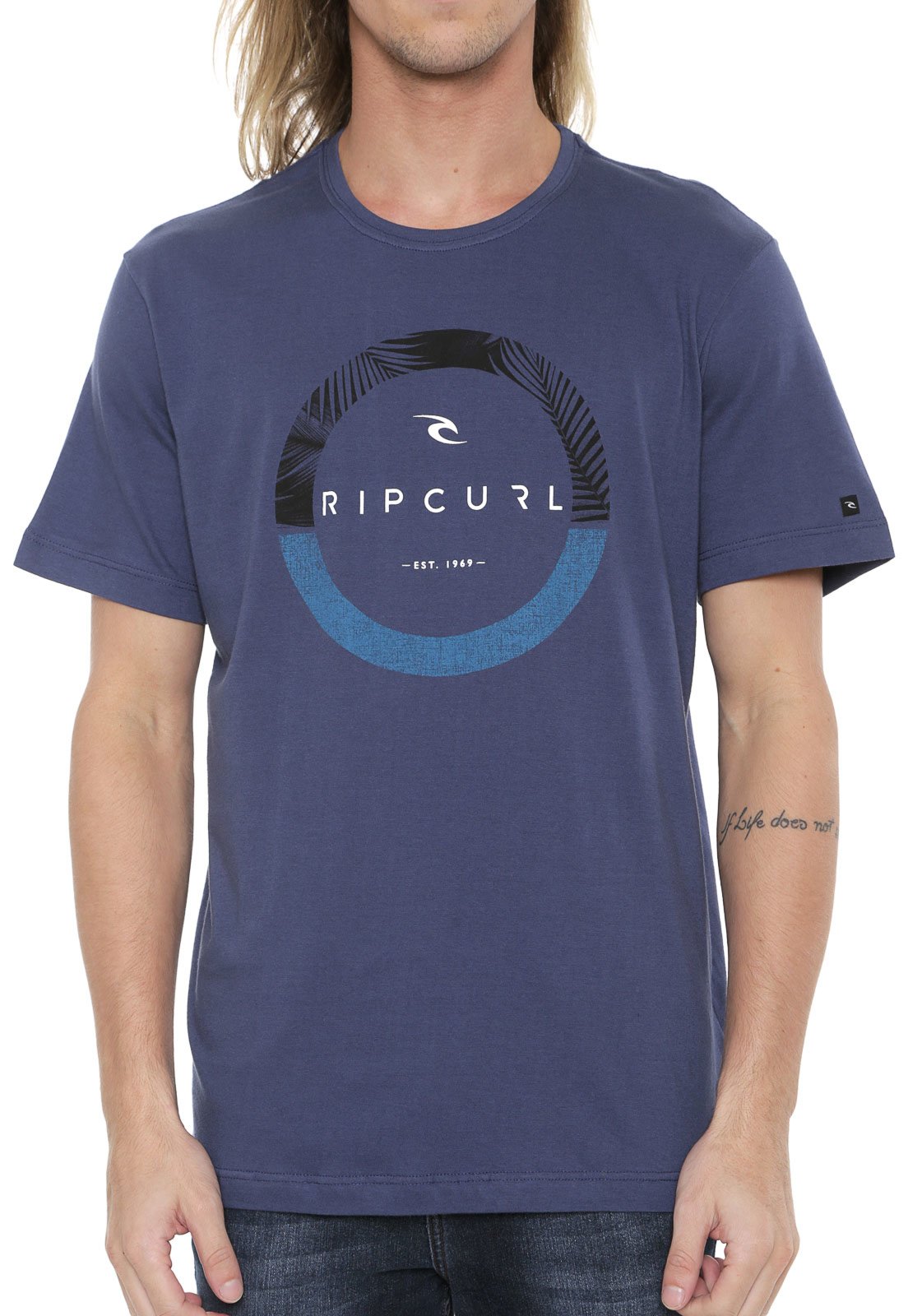 Camiseta Rip Curl Split Front Azul-marinho - Compre Agora | Dafiti Brasil