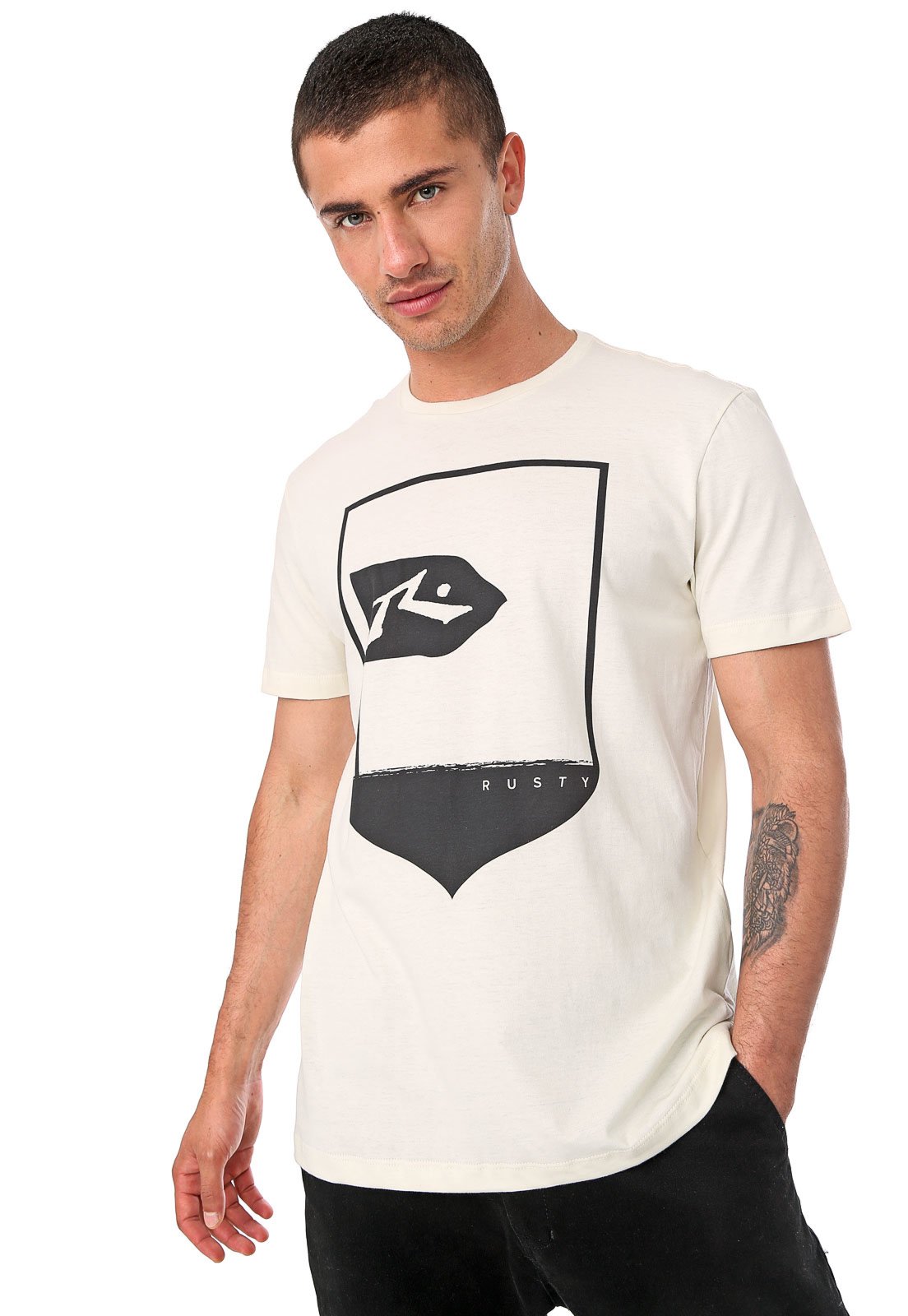 Camiseta Rusty Flag Off-white - Compre Agora | Dafiti Brasil