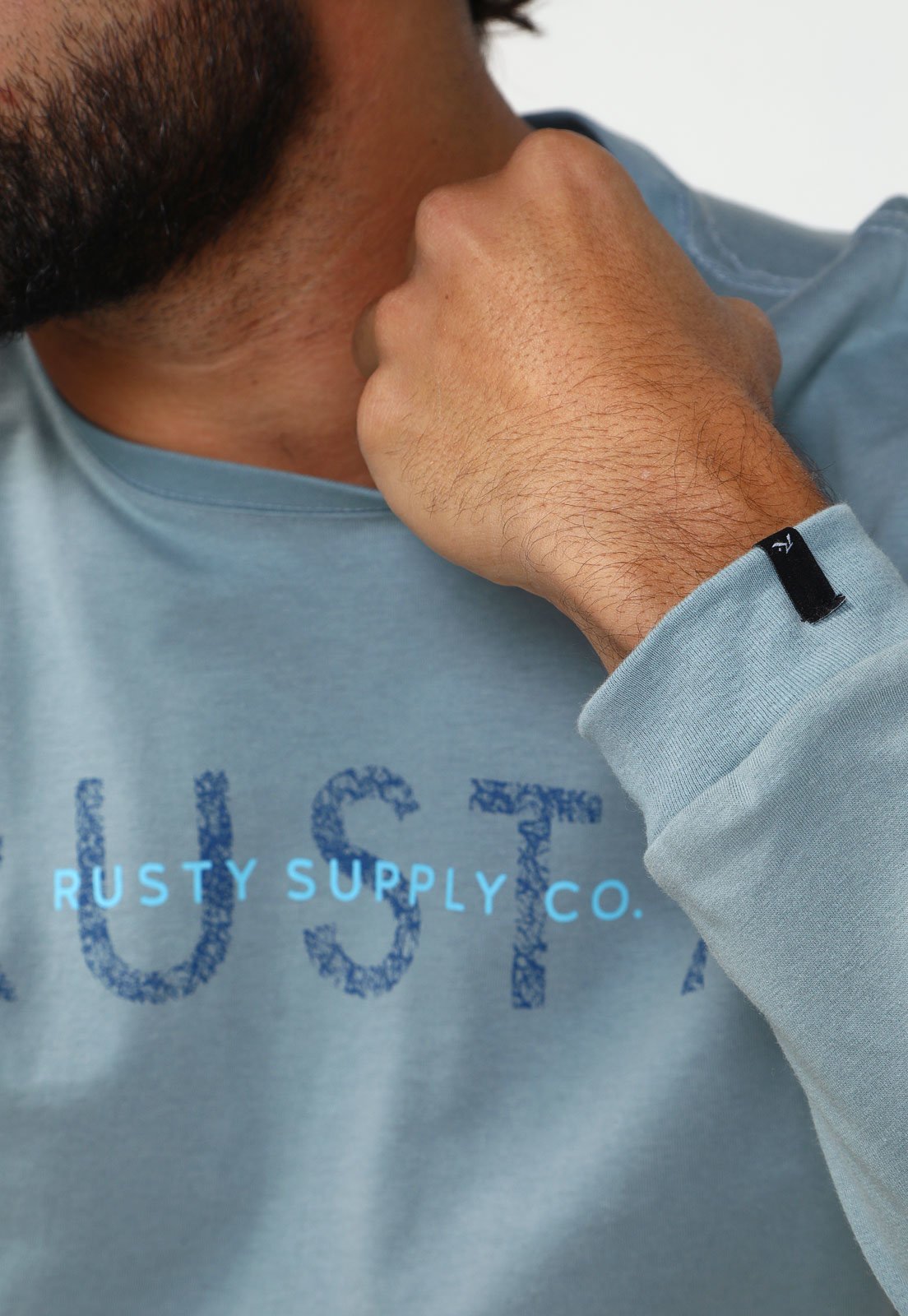 Camiseta Rusty Logo Azul - Compre Agora | Dafiti Brasil