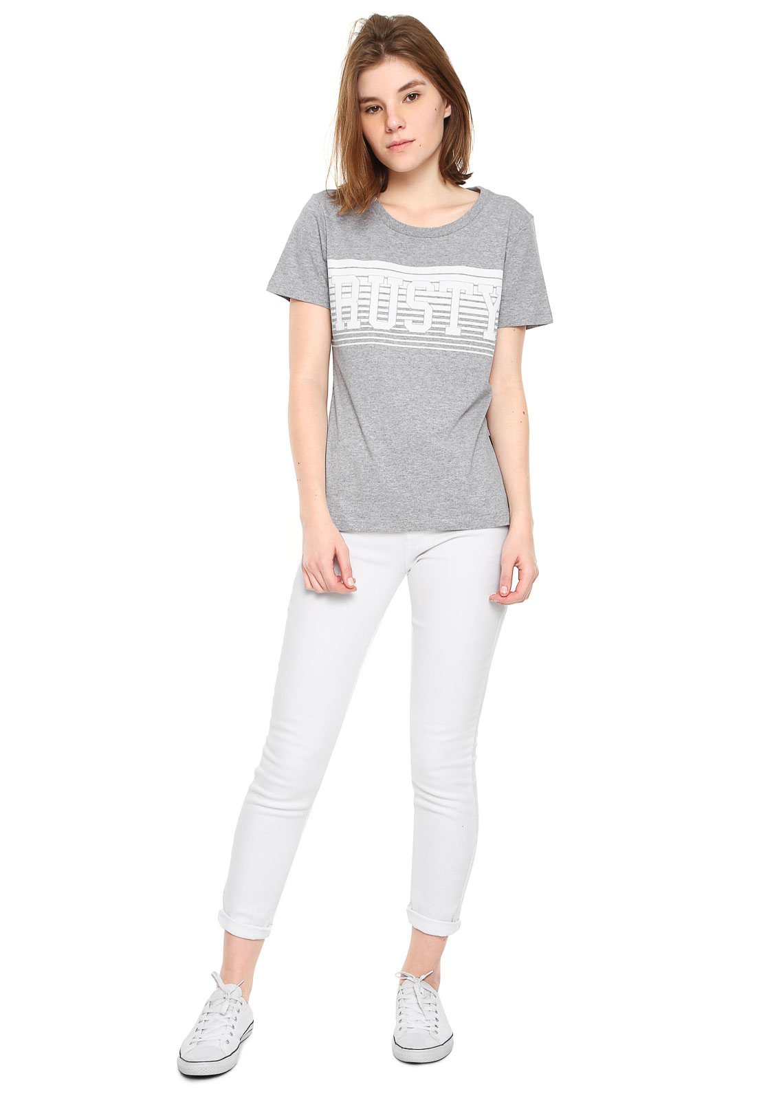 Camiseta Rusty Ridgemont Cinza - Compre Agora | Dafiti Brasil