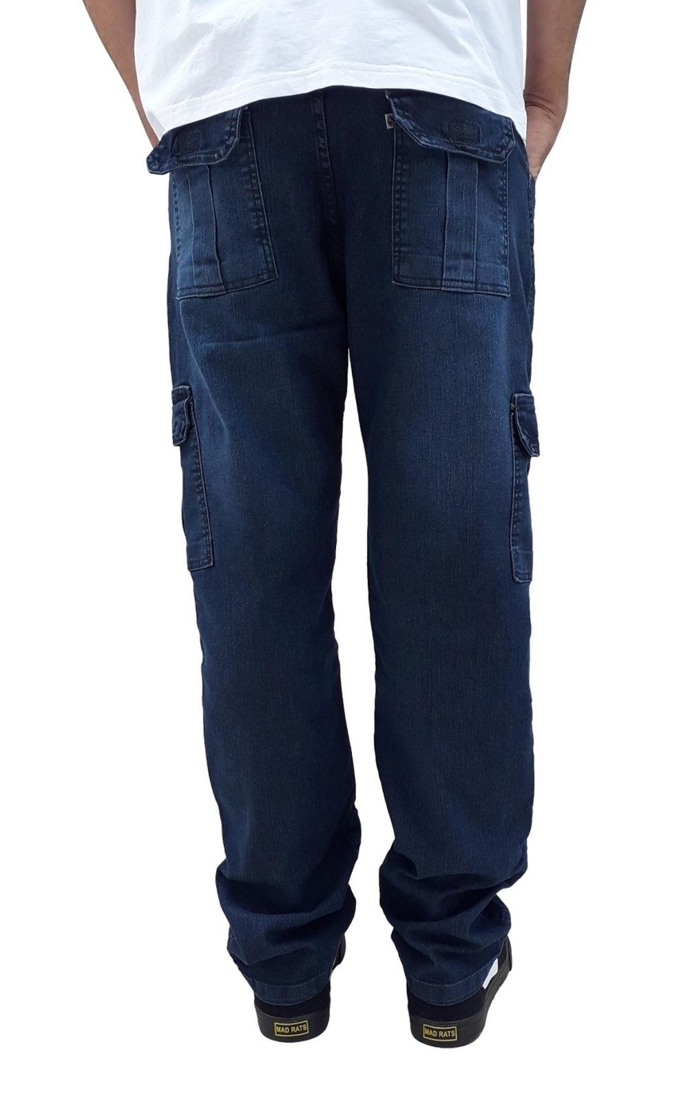 Calça Cargo Masculino Sarja Jeans 6 Bolsos Skate Militar Azul - Compre ... Calça Cargo Masculino Sarja Jeans 6 Bolsos Skate Militar Azul - Compre ...
