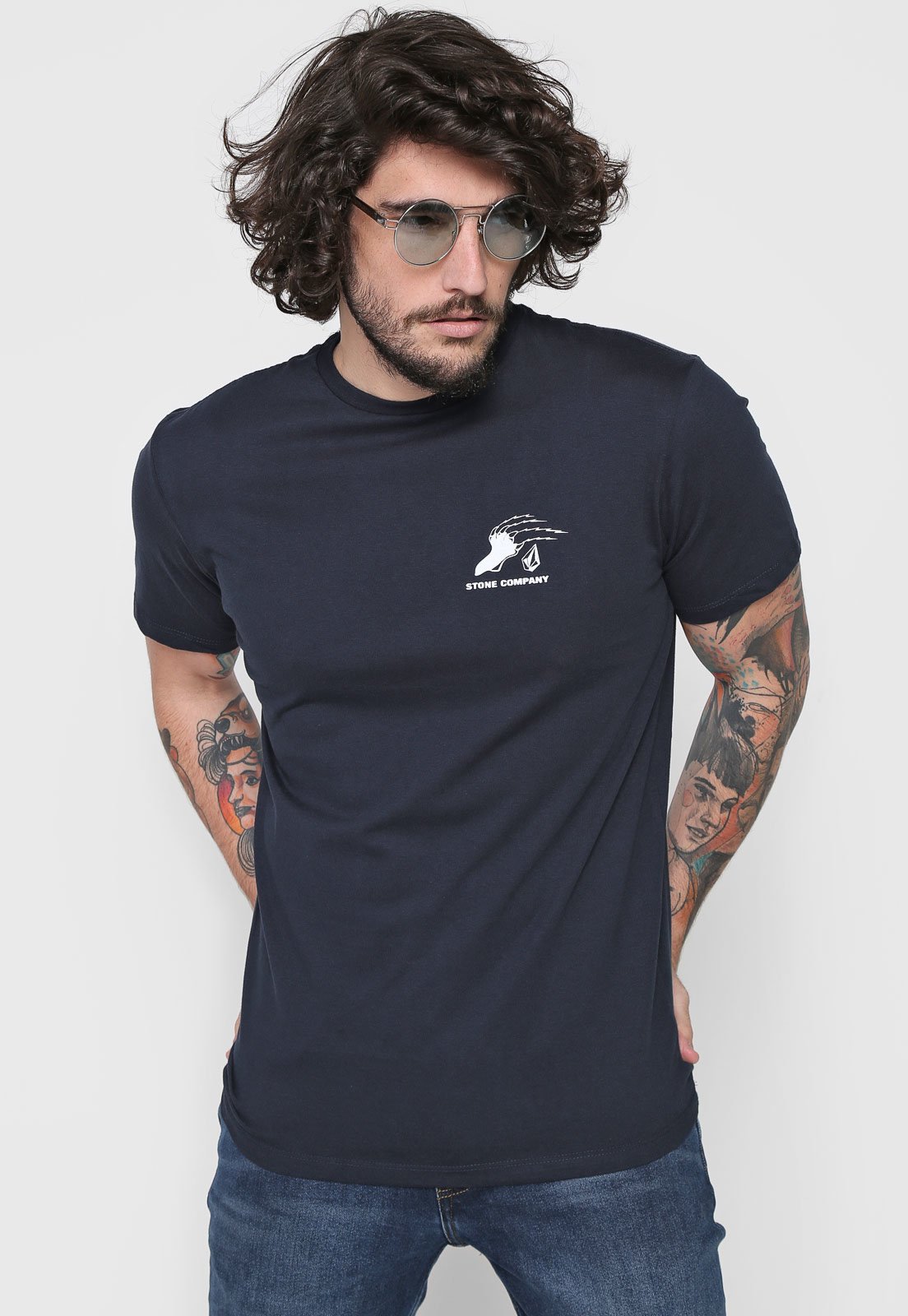 Camiseta Volcom Go Get Tiger Azul-Marinho - Compre Agora | Dafiti Brasil