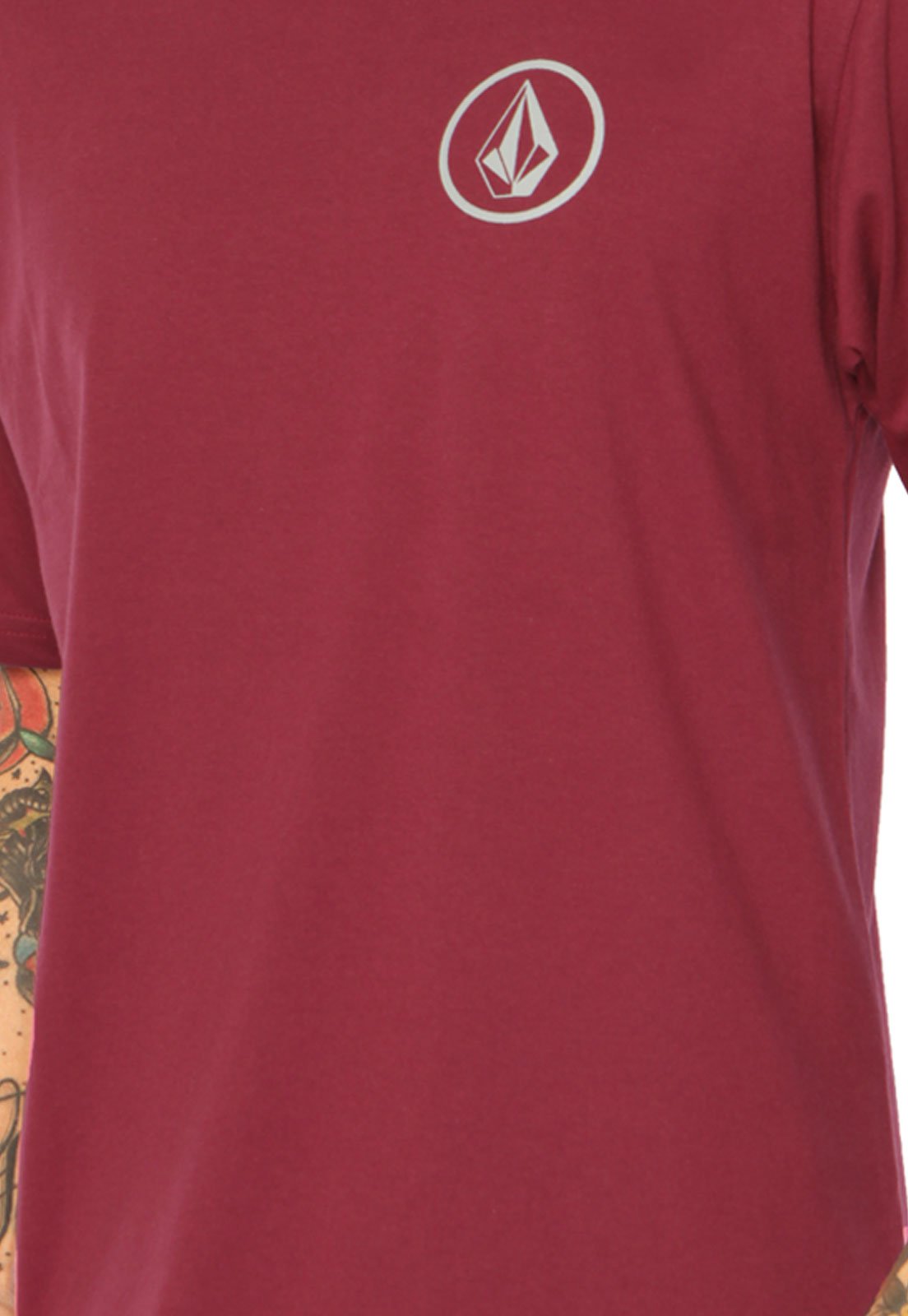 Camiseta Volcom Mini Circle Vinho - Compre Agora | Dafiti Brasil