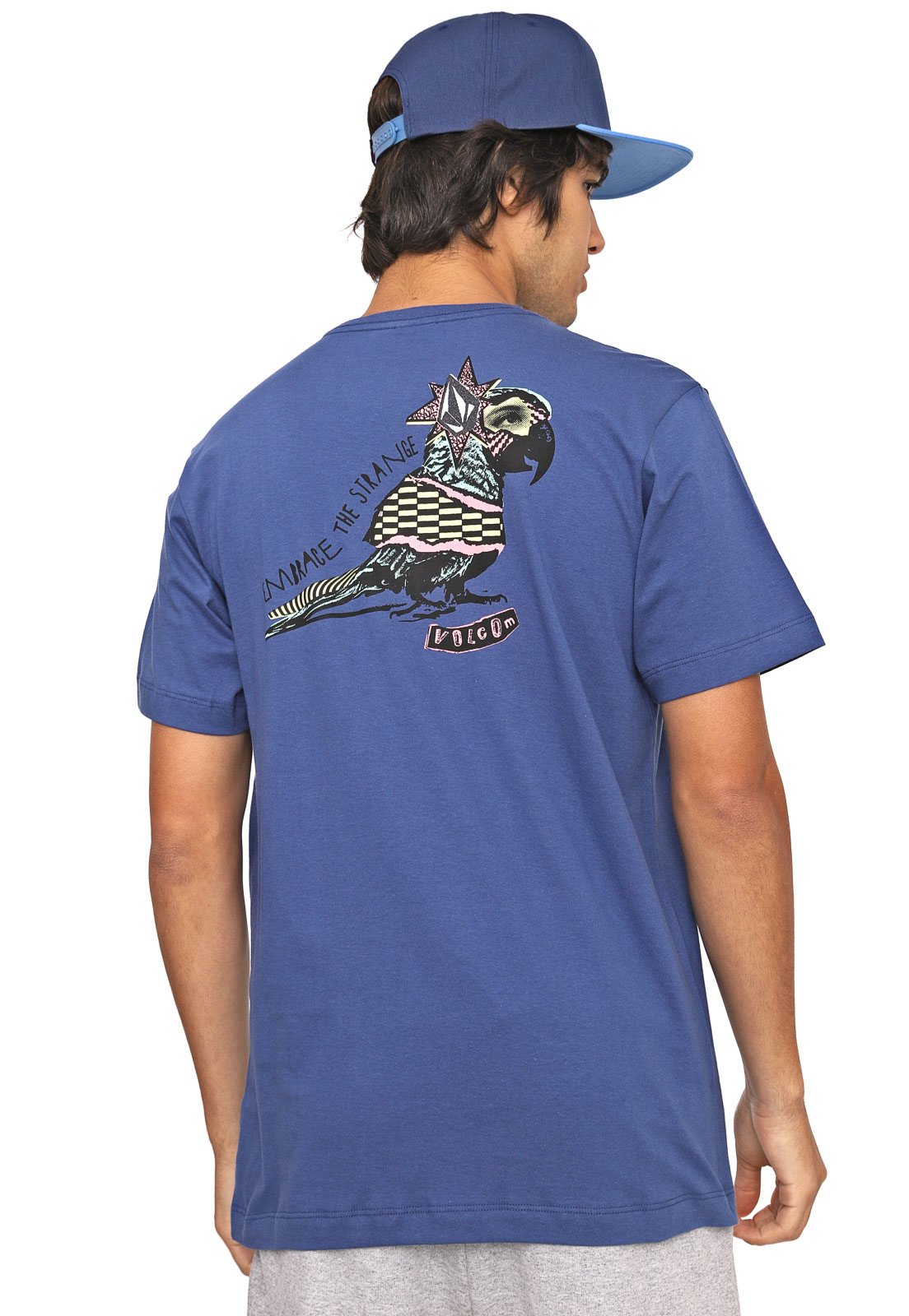 Camiseta Volcom Party Bird Azul - Compre Agora | Dafiti Brasil