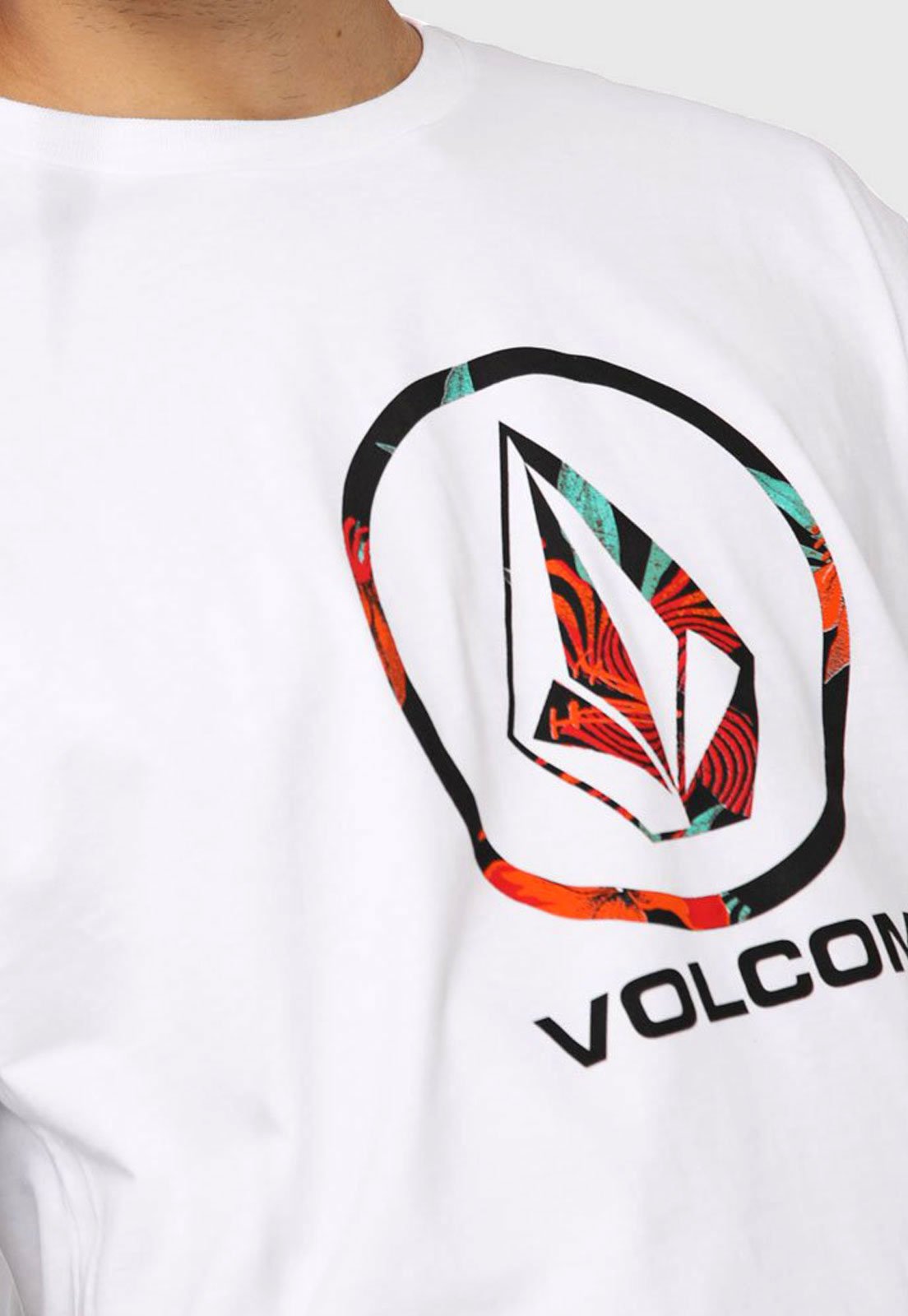 Camiseta Volcom Pattern Fill Branca - Compre Agora | Dafiti Brasil