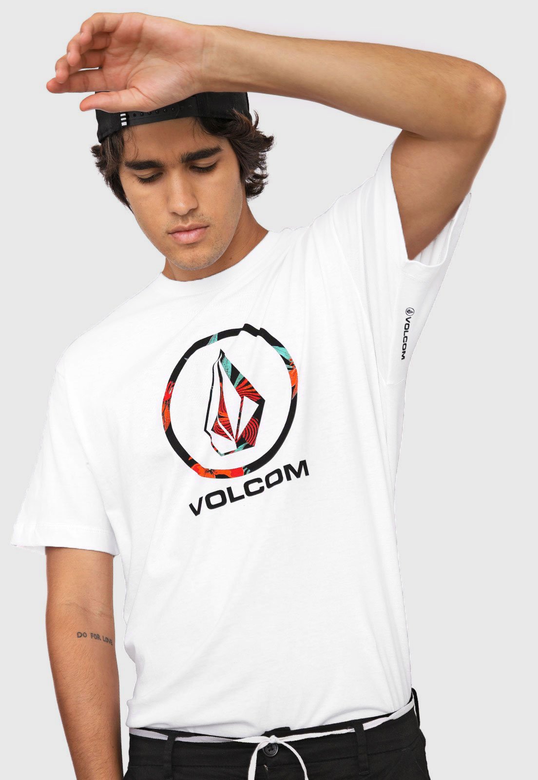 Camiseta Volcom Pattern Fill Branca - Compre Agora | Dafiti Brasil