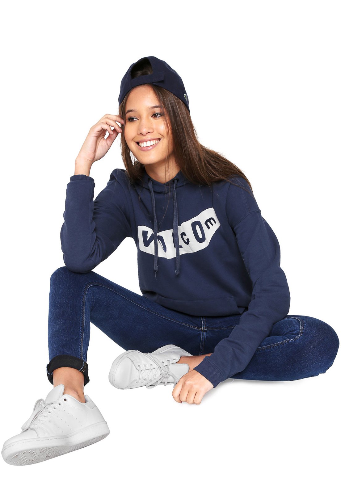 Moletom Fechado Volcom Roll It Azul - Compre Agora | Dafiti Brasil