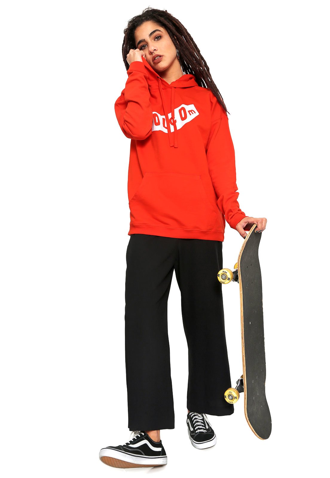Moletom Fechado Volcom Roll It Laranja - Compre Agora | Dafiti Brasil