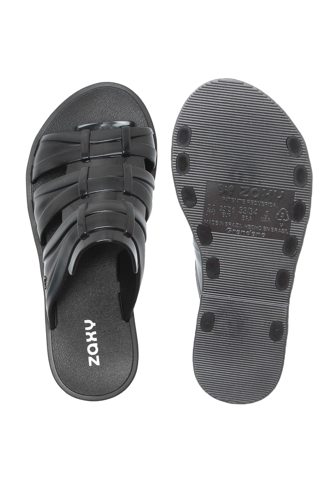 Rasteira Zaxy Real Preta - Compre Agora | Dafiti Brasil