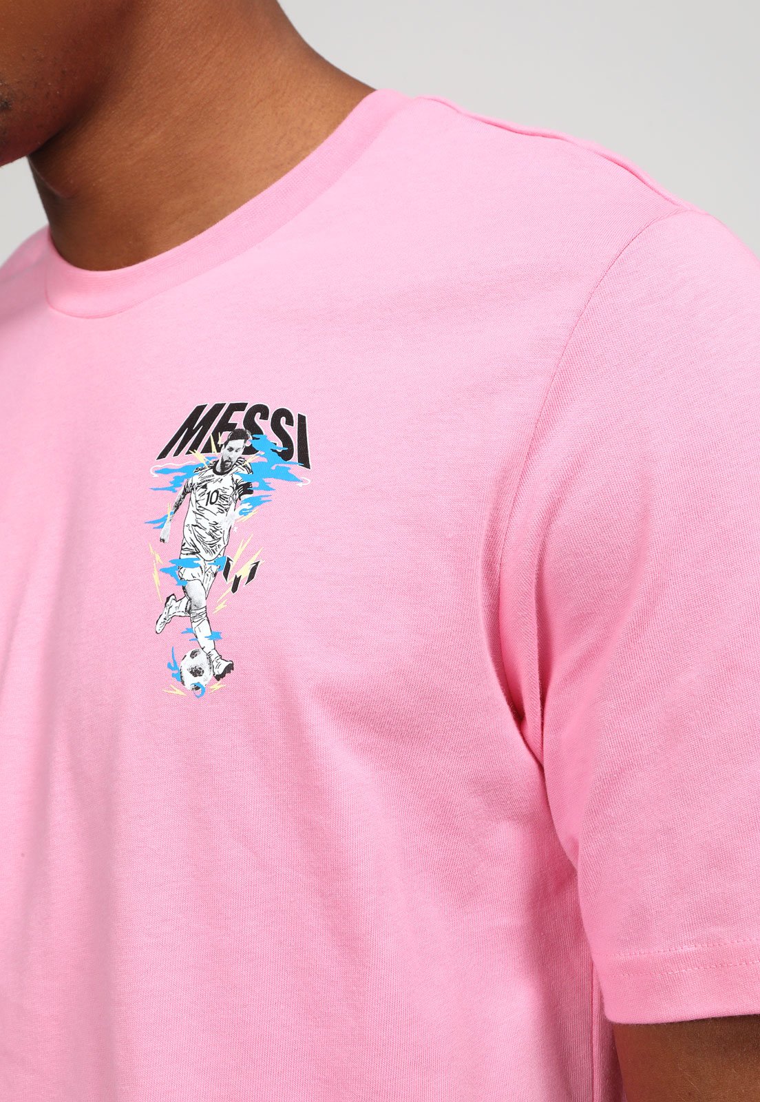 Camiseta adidas Performance Messi Rosa - Compre Agora | Dafiti Brasil