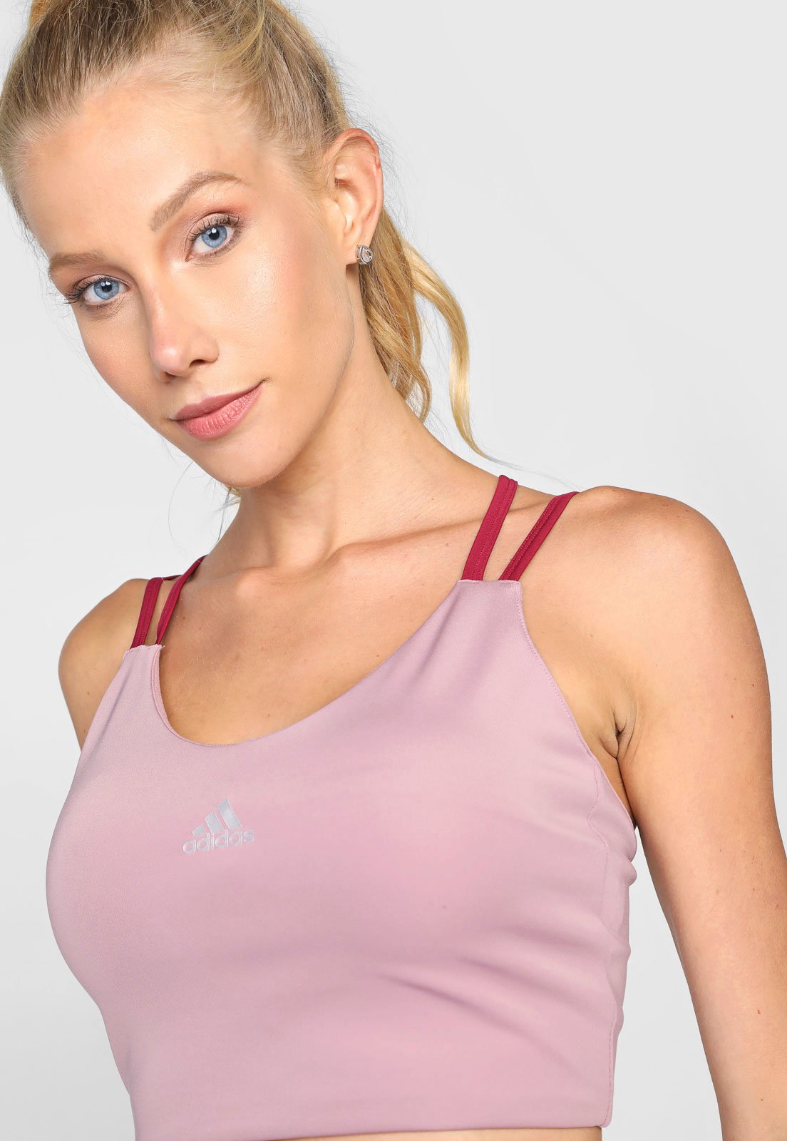 Top adidas Performance Oforu Rosa - Compre Agora | Dafiti Brasil
